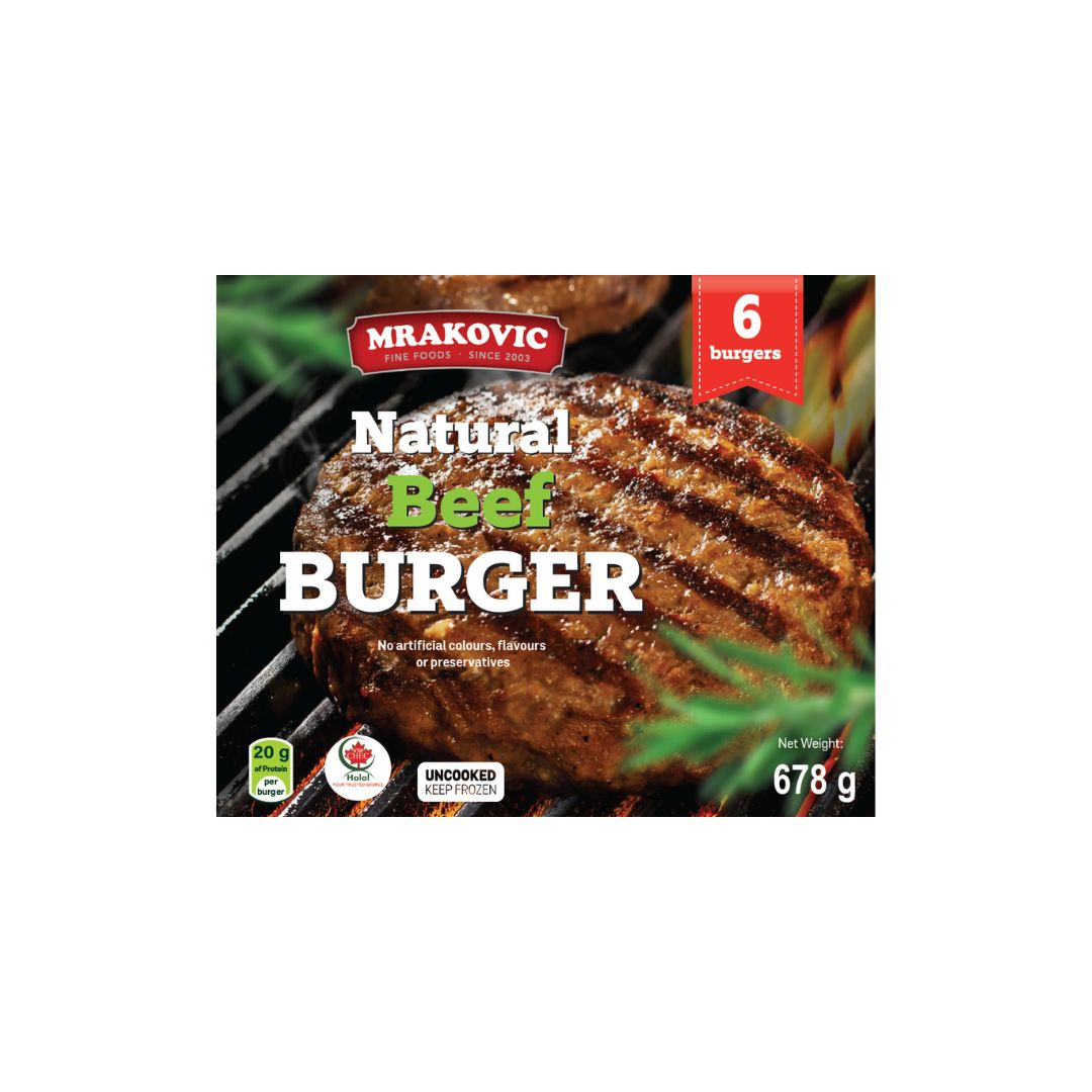 Mrakovic Natural Beef Burger – Danube Online Inc
